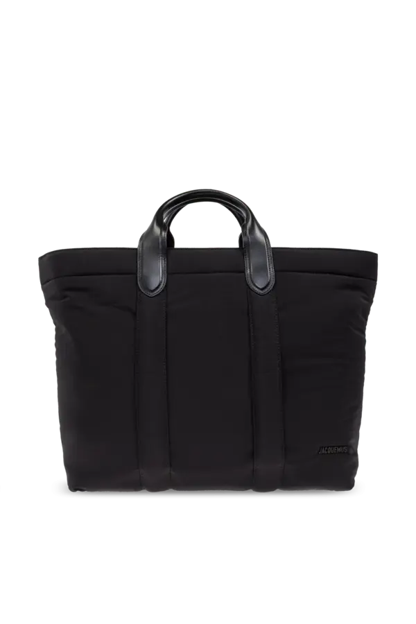 Jacquemus Quilted Shopper Tote - Black