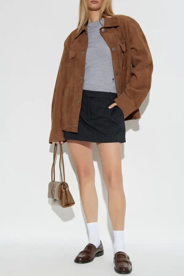Ami Thin Wool Sweater - Grey