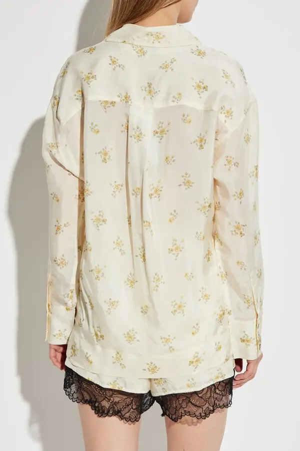 GANNI Floral Viscose Shirt