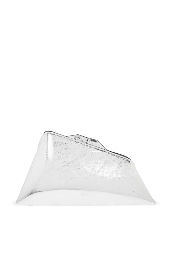 Attico 8:30 Pm Trapezoidal Clutch - Silver