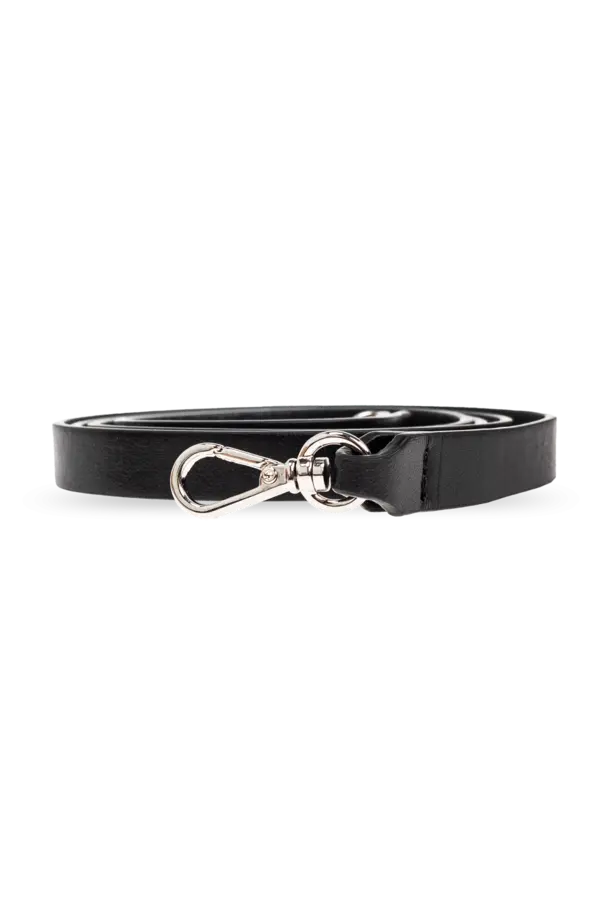 Attico Midnight Leather Clutch - Black