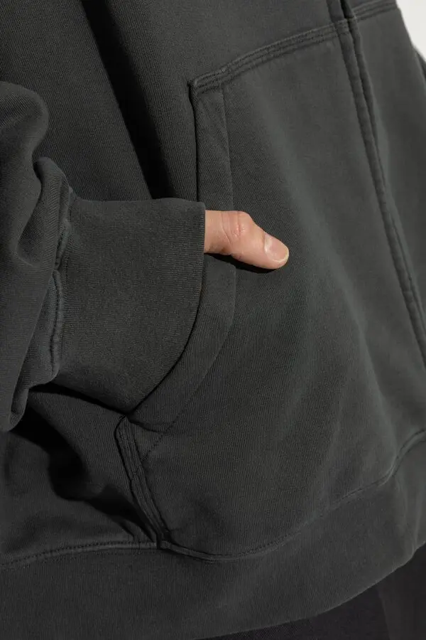 MAISON MARGIELA Oversized Cotton Hoodie - Grey