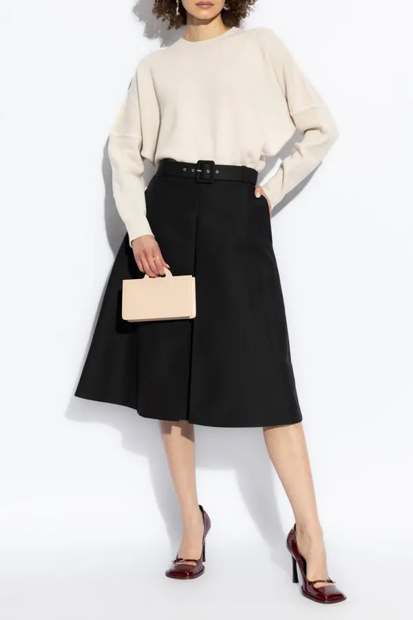 Marni Wool And Cashmere Sweater With Decorative Stitching