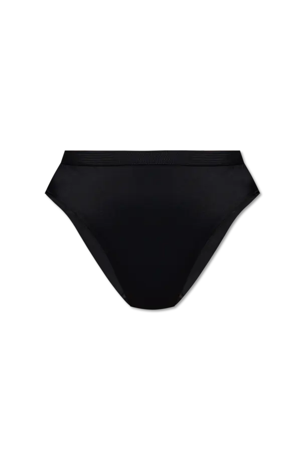 Versace High-waisted Swimsuit Bottom - Black