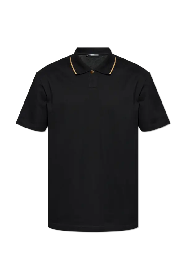 Versace Polo With Lurex Thread