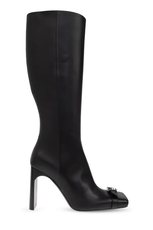 Balenciaga Bel Air Leather Heeled Boots