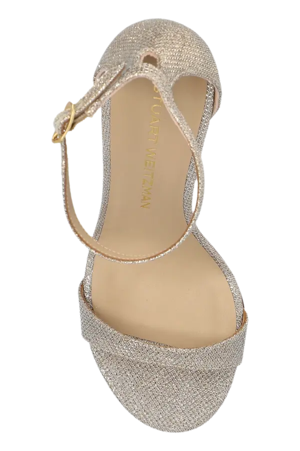 STUART WEITZMAN Nudist Ii Heeled Sandals - Silver