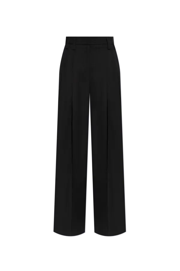 JIL SANDER Pleated Trousers - Black
