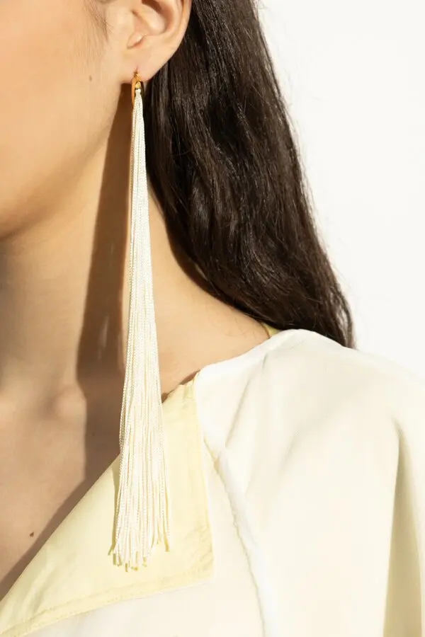 JIL SANDER Earrings With Long Tassels