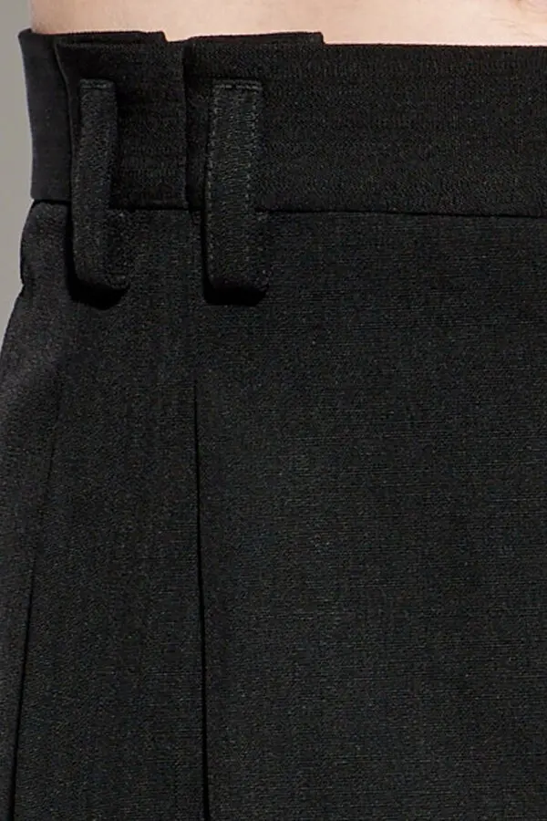 JIL SANDER Pleat Front Trousers - Black