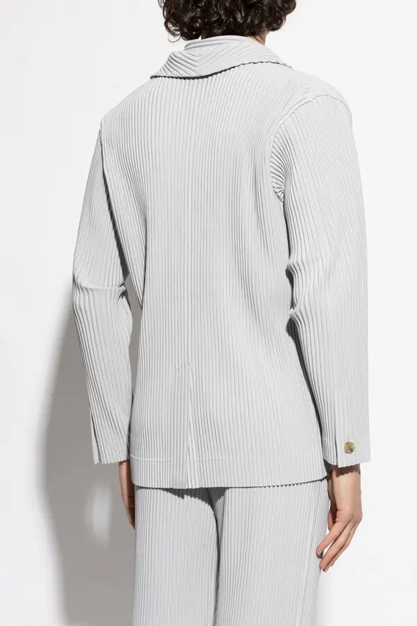 Issey Miyake Pleated Blazer - Grey