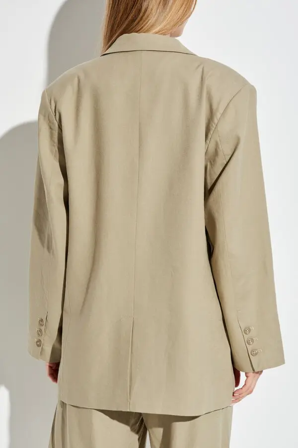 GESTUZ Gzizza Oversized Double-breasted Blazer - Beige