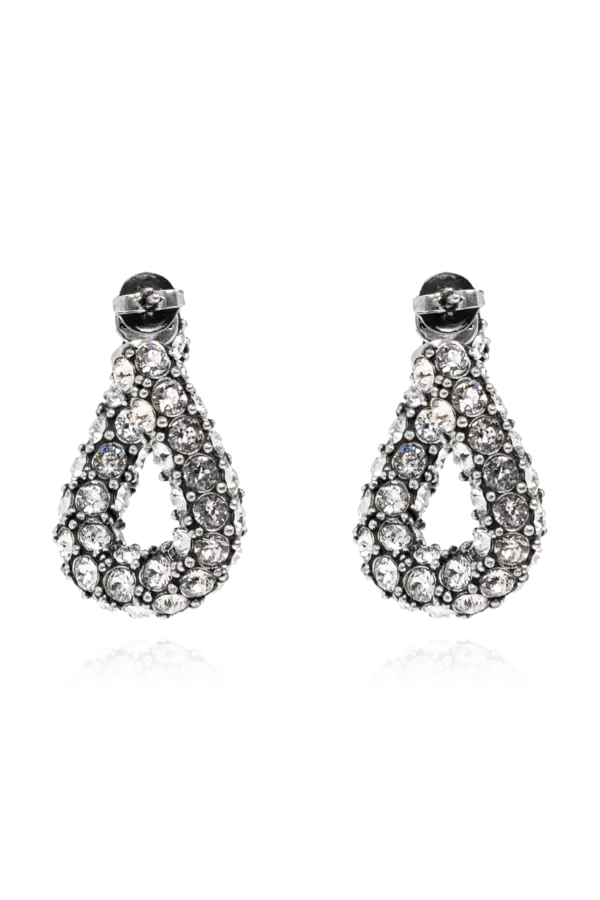Isabel Marant Étoile Crystal-embellished Teardrop Earrings - Silver