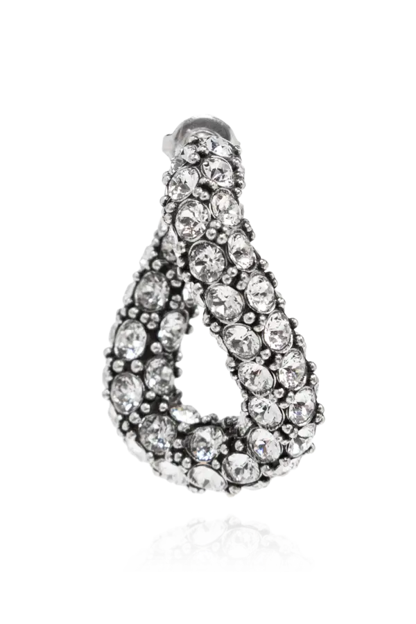 Isabel Marant Étoile Crystal-embellished Teardrop Earrings - Silver