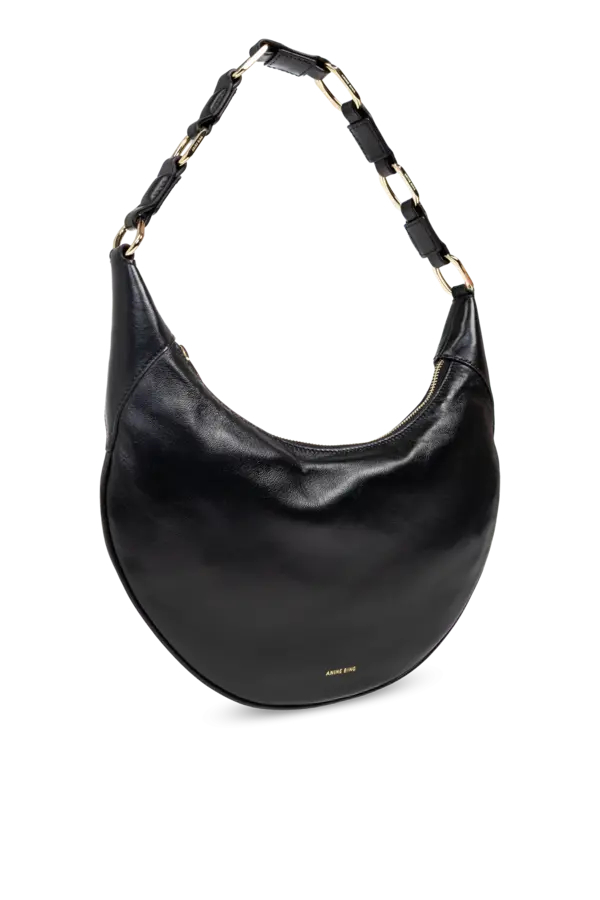 ANINE BING Leather Shoulder Bag - Black
