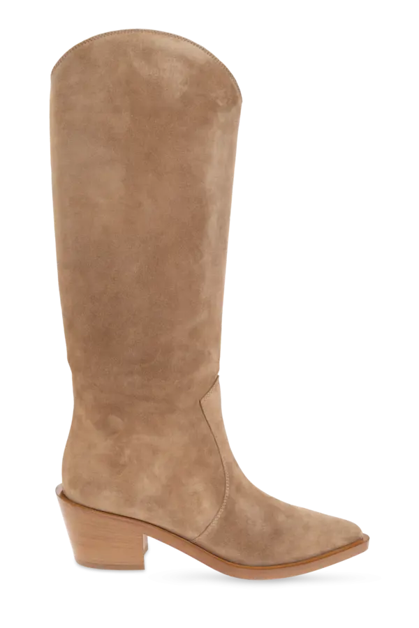 GIANVITO ROSSI Knee-high Suede Leather Boots