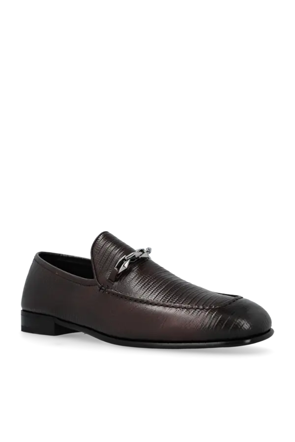 JIMMY CHOO Marti Leather Loafers