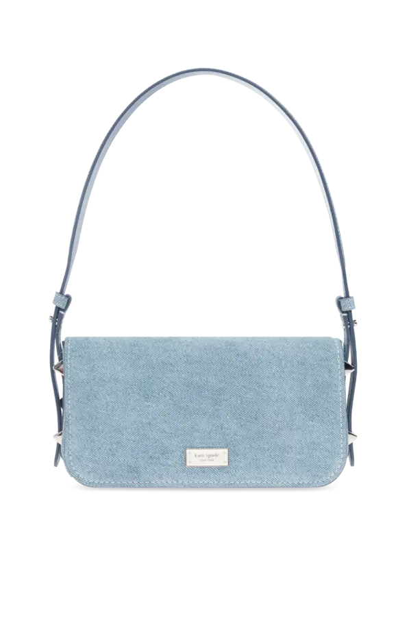 Kate Spade New York Shoulder Bag With Silver Hardware And Adjustable Strap