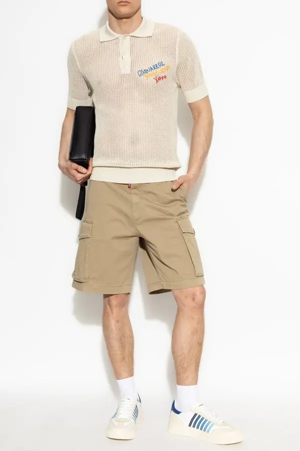 Dsquared2 Summer Lovers Cotton Blend Cargo Shorts