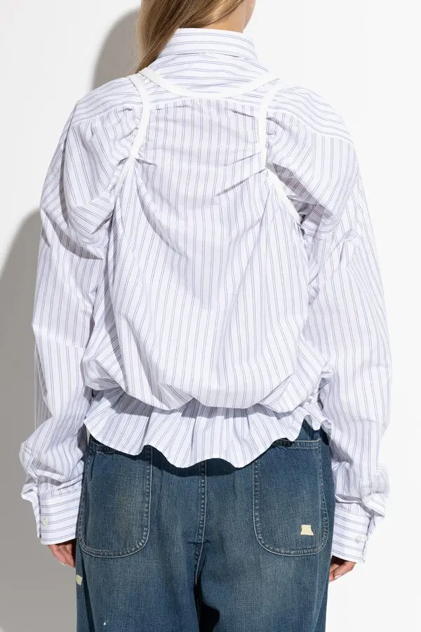 MAISON MARGIELA Striped Pattern Shirt