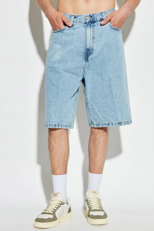 Carhartt Work In Progress Knee-length Denim Shorts - Blue
