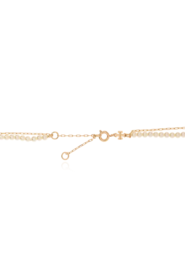 Tory Burch Pearl Layered Necklace - Gold