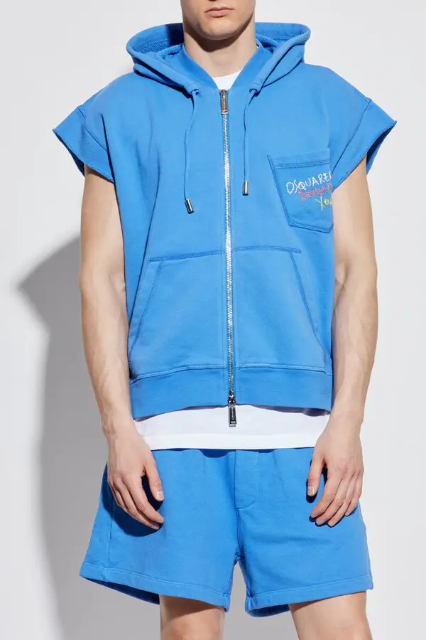 Dsquared2 Sleeveless "summer Lovers" Hoodie
