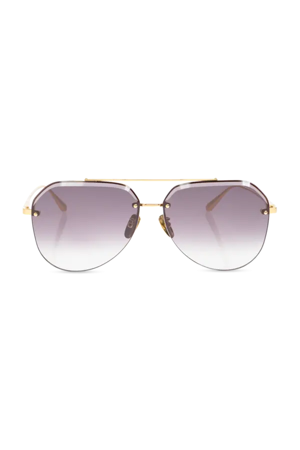 Linda Farrow Aviator Sunglasses - Purple
