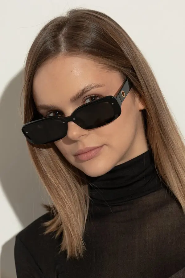 Linda Farrow Rectangular Sunglasses - Black