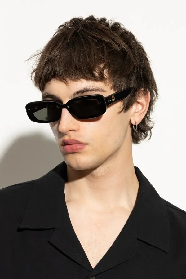 Linda Farrow Rectangular Sunglasses - Black