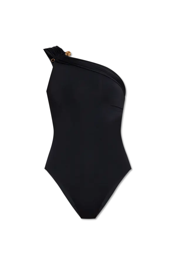 Versace Asymmetrical One-piece Swimsuit - Black