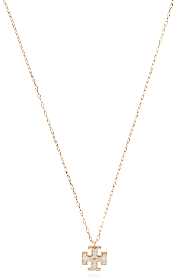 Tory Burch Logo Pendant Necklace - Gold