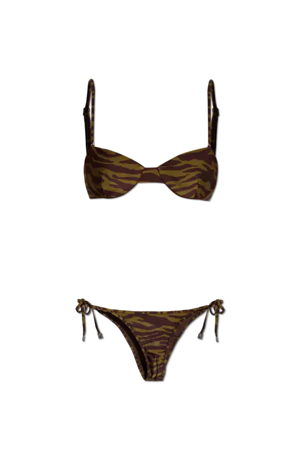 Attico Estate Meravigliosa Two-piece Swimsuit - Brown