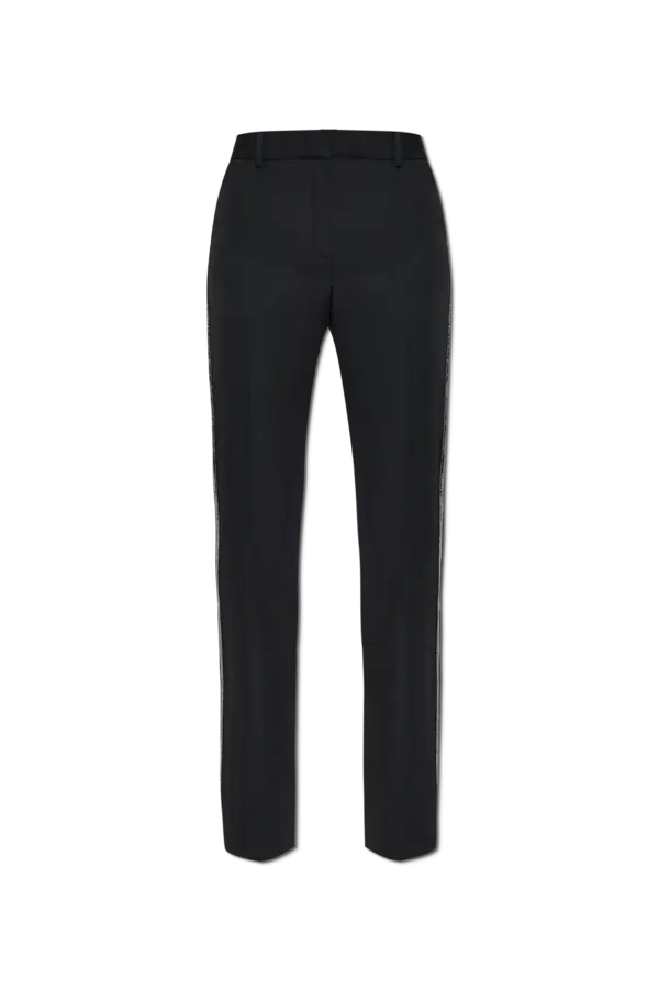 Versace Trousers With Shimmering Side Stripes