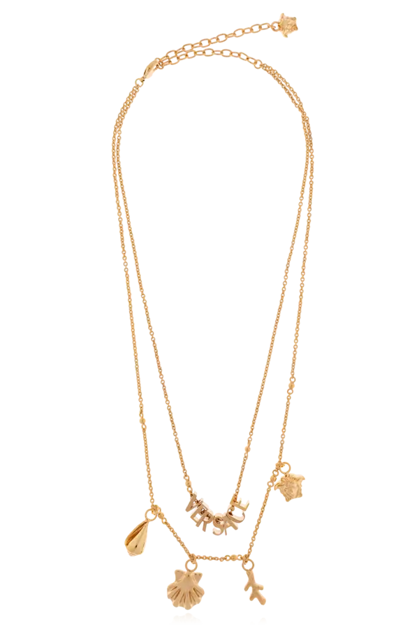 Versace Plated Charm Necklace