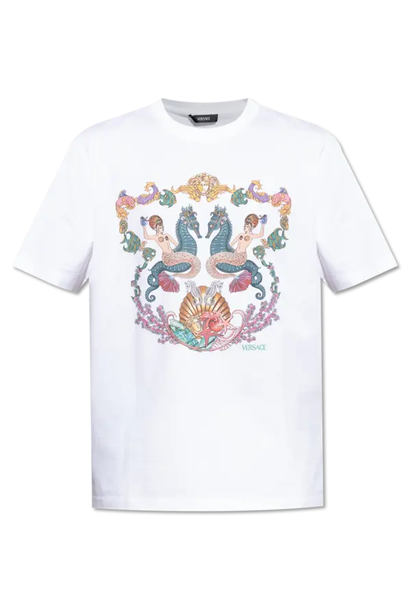 Versace T-shirt With Colorful Print