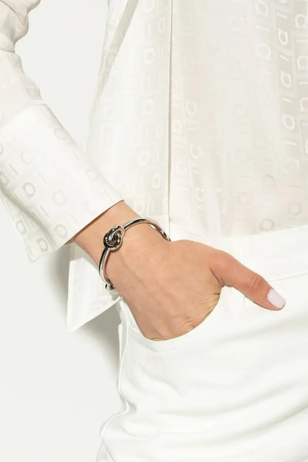 Kate Spade New York Knotted Brass Bracelet - Silver