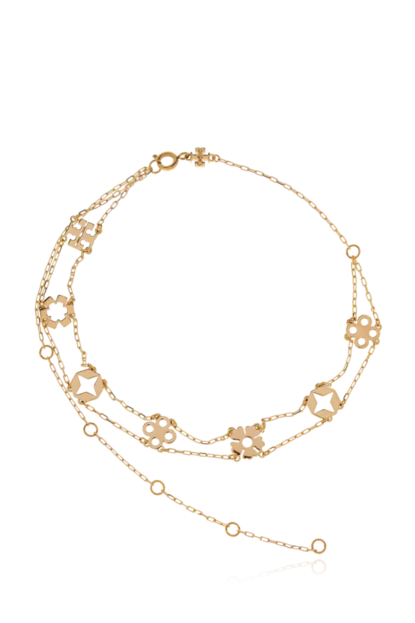 Tory Burch Brass Choker Necklace - Gold