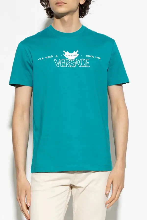 Versace T-shirt With Printed Logo