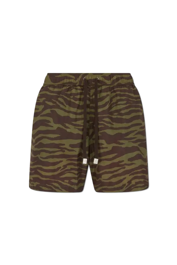 Attico Estate Meravigliosa Camouflage Shorts - Brown