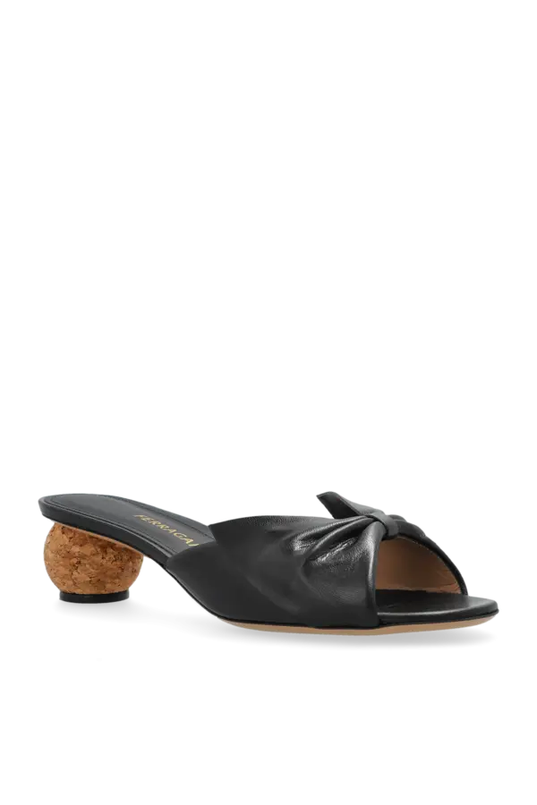 FERRAGAMO Leather Heeled Mules