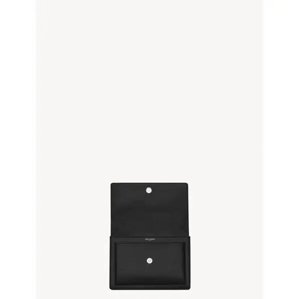 Saint Laurent Sunset Medium Crossbody Bag - Noir Smooth Leather/silver