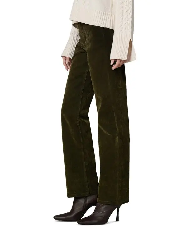 Joe's Jeans The Margot Straight Flocked Jeans - Olive