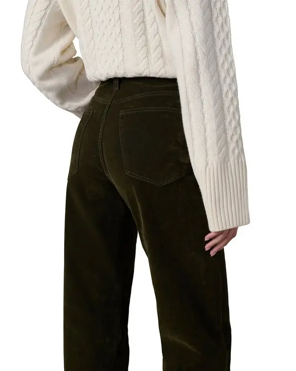 Joe's Jeans The Margot Straight Flocked Jeans - Olive