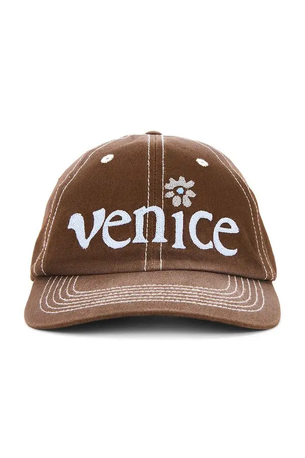 ERL Venice Woven Cap - Brown