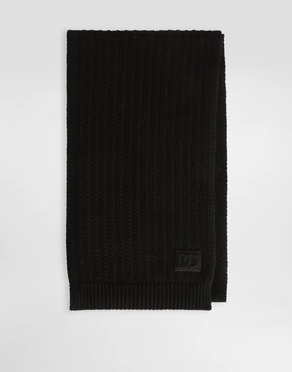 Dolce & Gabbana Cable-knit Scarf - Black