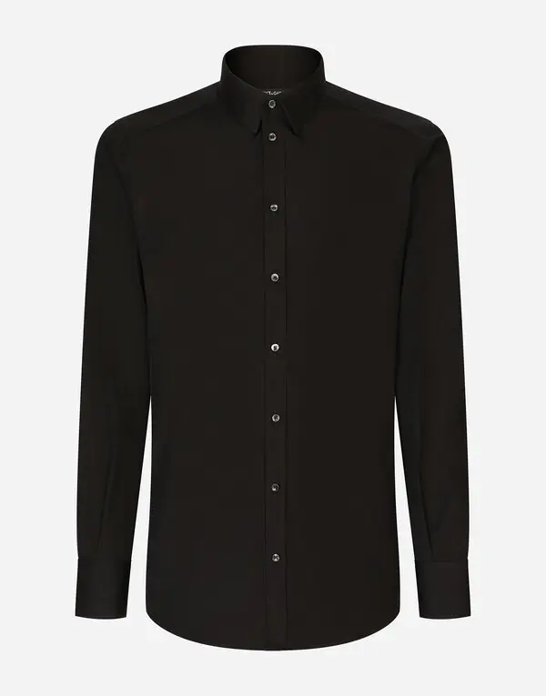 Dolce & Gabbana Cotton Gold Fit Shirt - Black