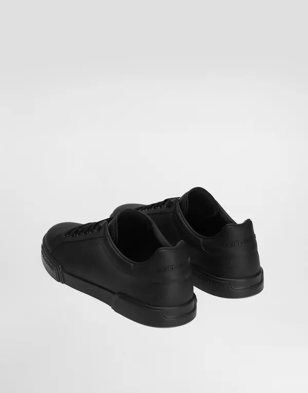 Dolce & Gabbana Portofino Light Calfskin Sneakers - Black