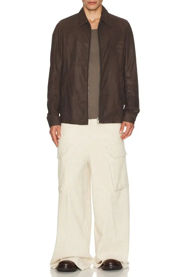 Rick Owens Brad Leather Jacket