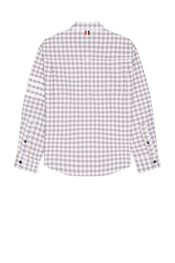 Thom Browne Oversized Pc Shirt In Grey